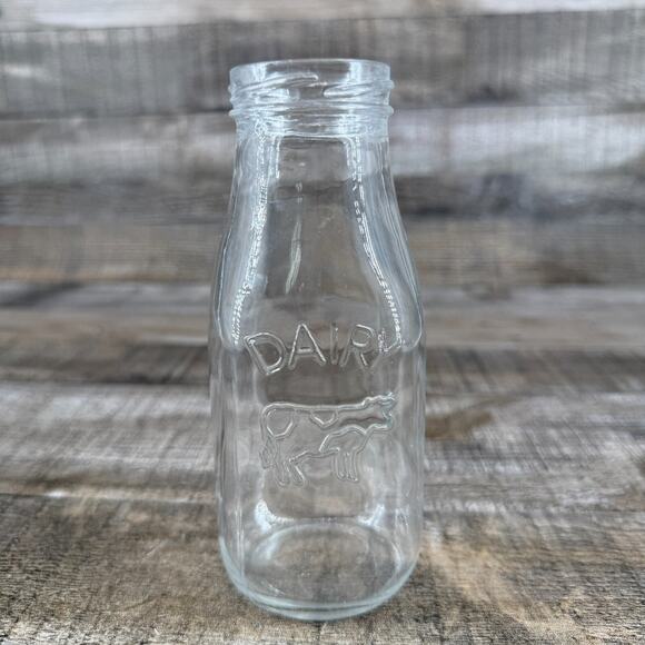 Kitchen | Vintage Milk Glass Bottle Dairy Cow | Poshmark